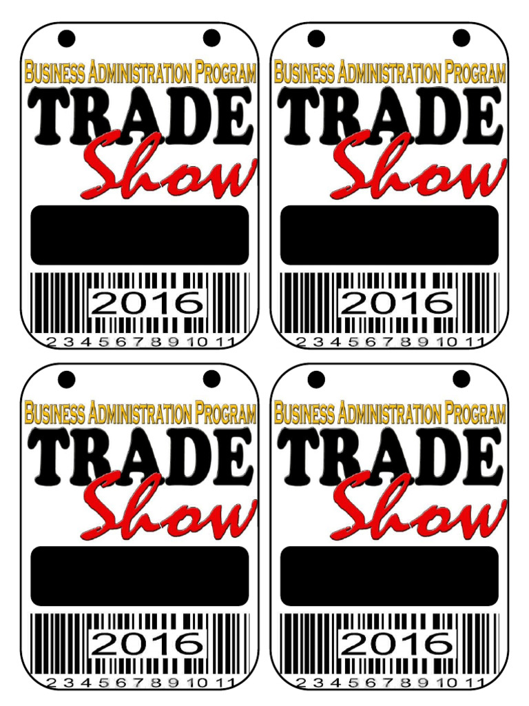 Name Tag Exhibitor | PDF