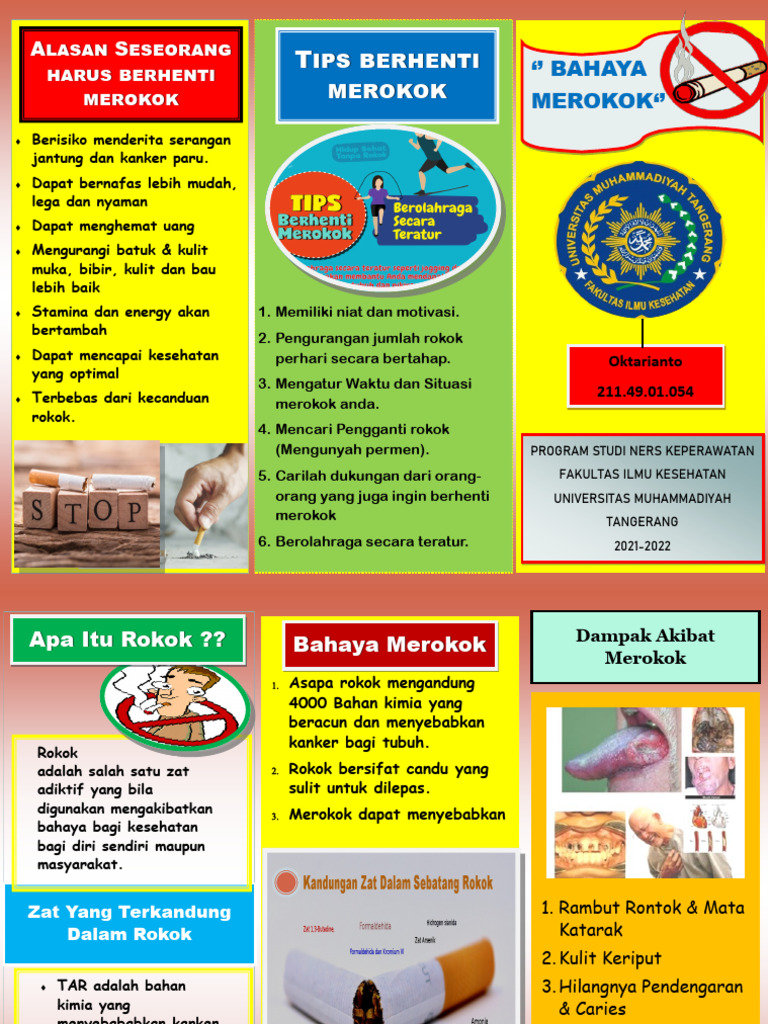 Leaflet BAHAYA MEROKOK | PDF