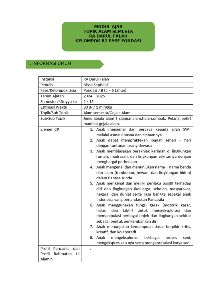 Modul Belajar Alam Semesta | PDF | Foreign Language Studies