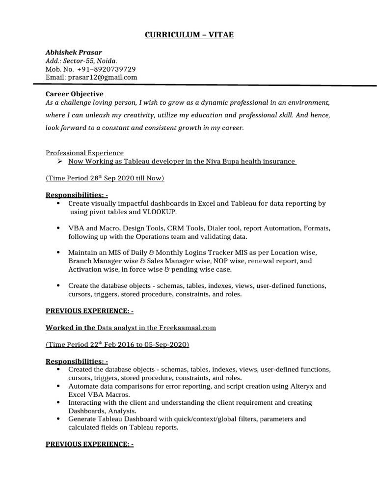 Abhishek Prasa R | PDF | Microsoft Excel | Microsoft Access