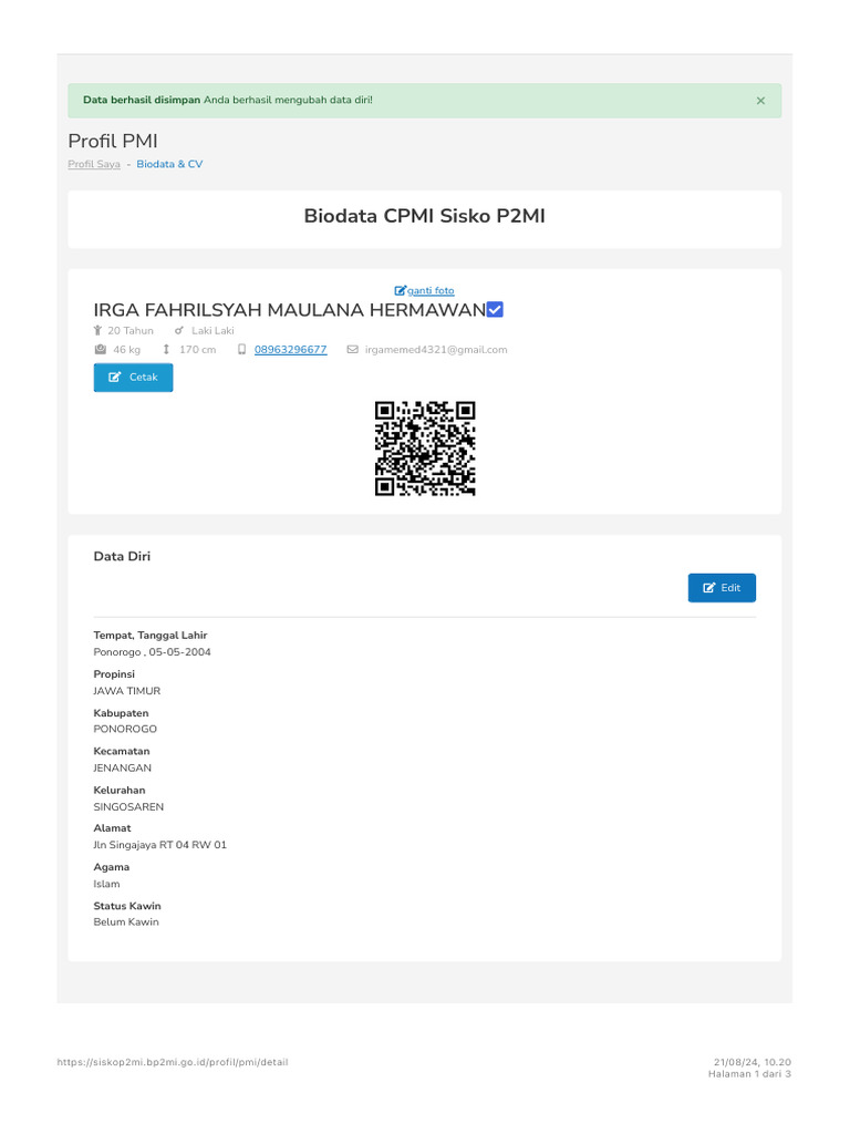 Siskop2mi - Profil - Pmi - Profil Pmi | PDF