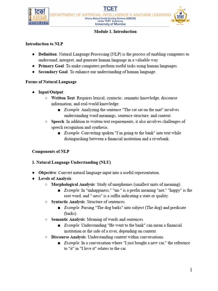 NLP ISE 1.docx | PDF