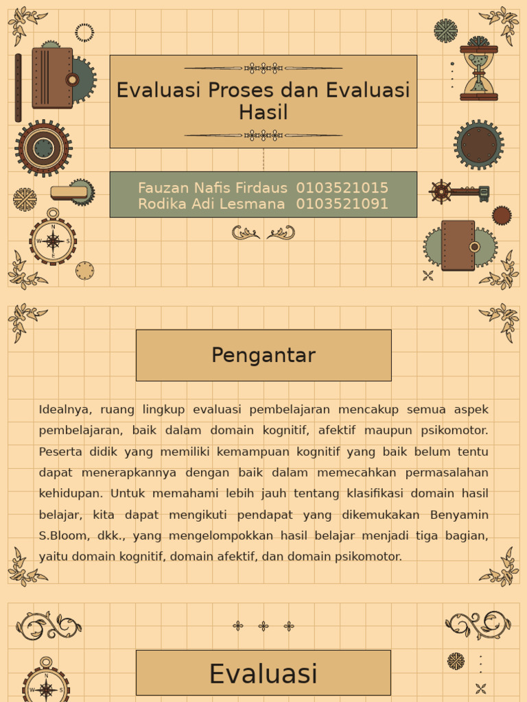 Evaluasi Proses & Hasil - Fauzan Dan Rodika | PDF