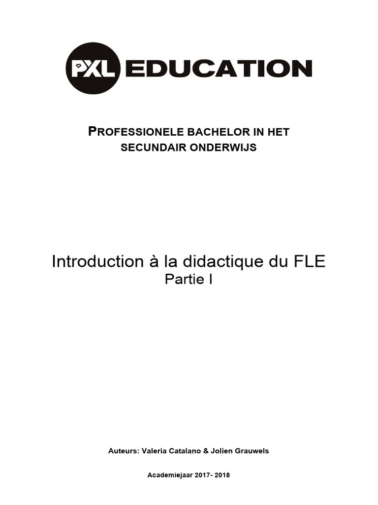PARTIE I Introduction A La Didactique Du FLE | PDF