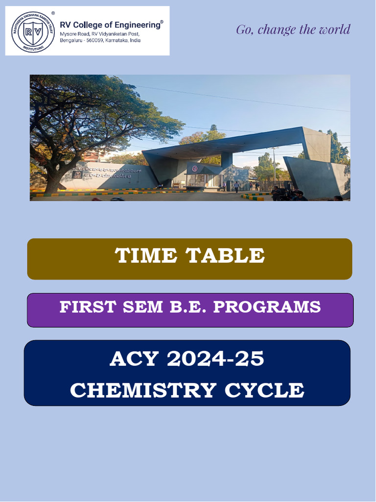 FINAL C-Cycle First Sem Time Table As On 30-09-2024 | PDF