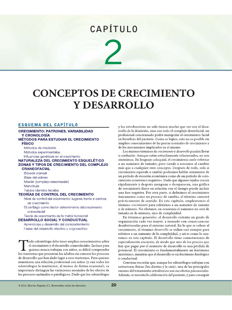 Material de Apoyo Crecimiento y Desarrollo Capitulo II Proffit-1 | PDF
