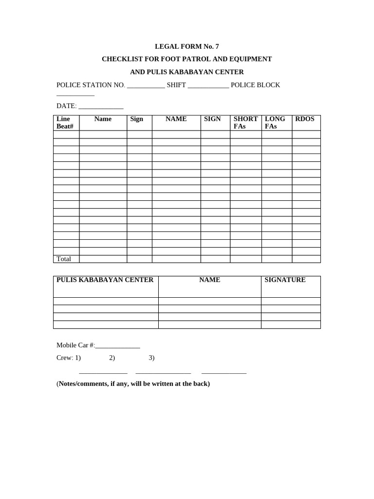 CDI 8 LEGAL FORM No.7 10 | PDF | Emergency Services