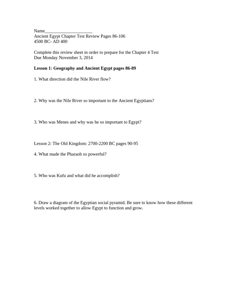 _ancient_egypt_review_sheet | PDF