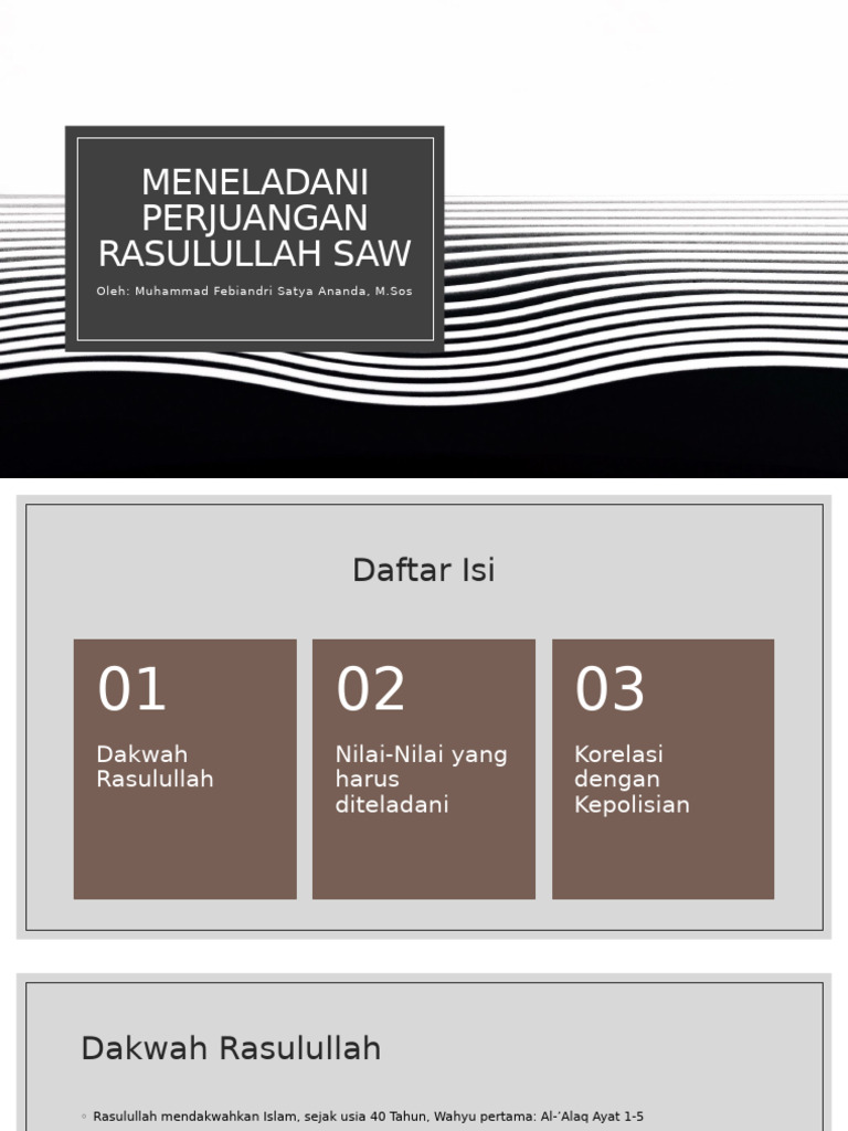 Meneladani Perjuangan Rasulullah SAW | PDF