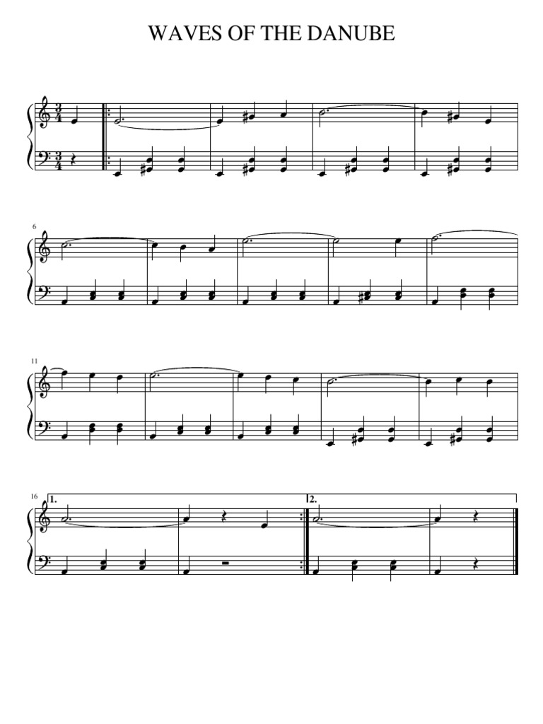 Waves of The Danube | PDF