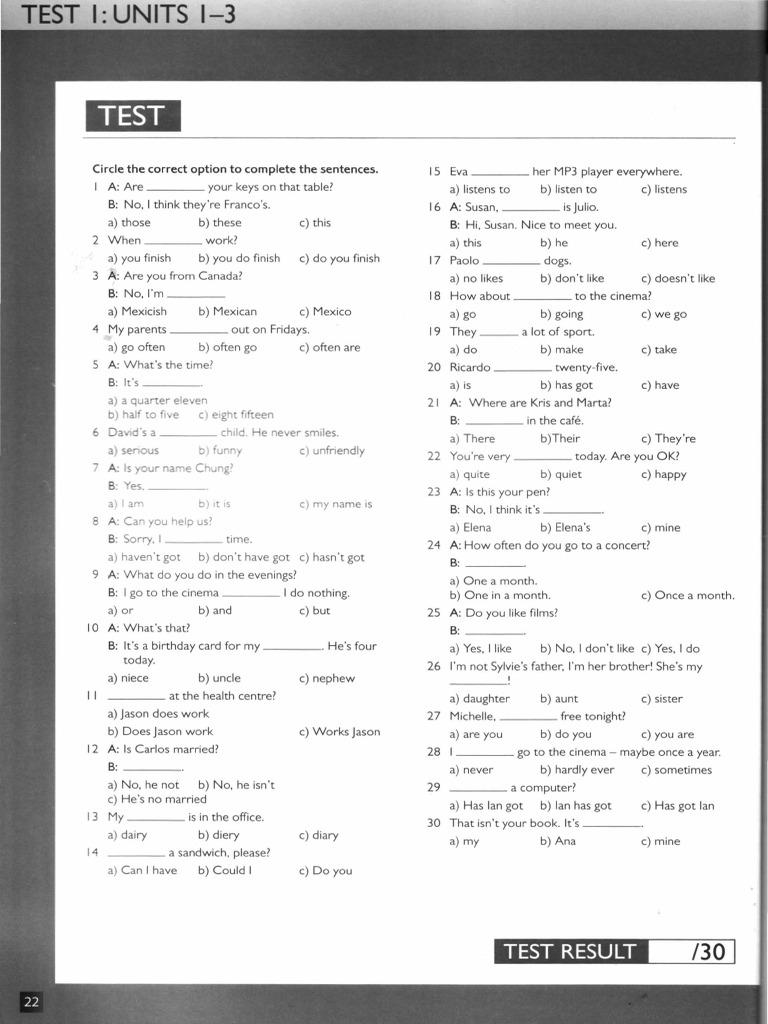 Test 1 | PDF