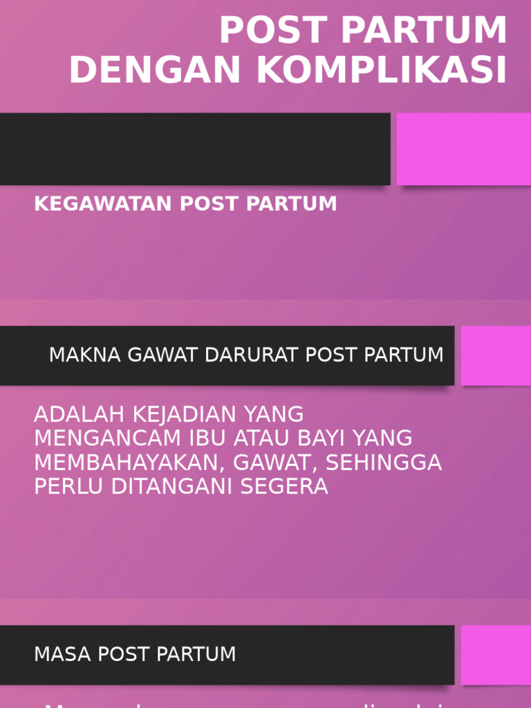 Tm10 Post Partum Kompilasi - Emergency - 02102024 | PDF