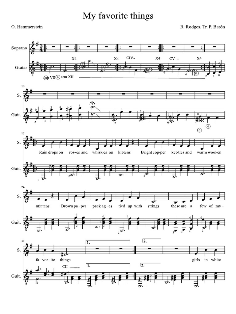 My Favorite Things | PDF