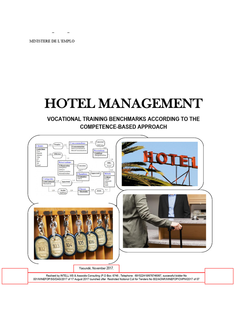 Hotel Management Vocational Training Benchmark | PDF
