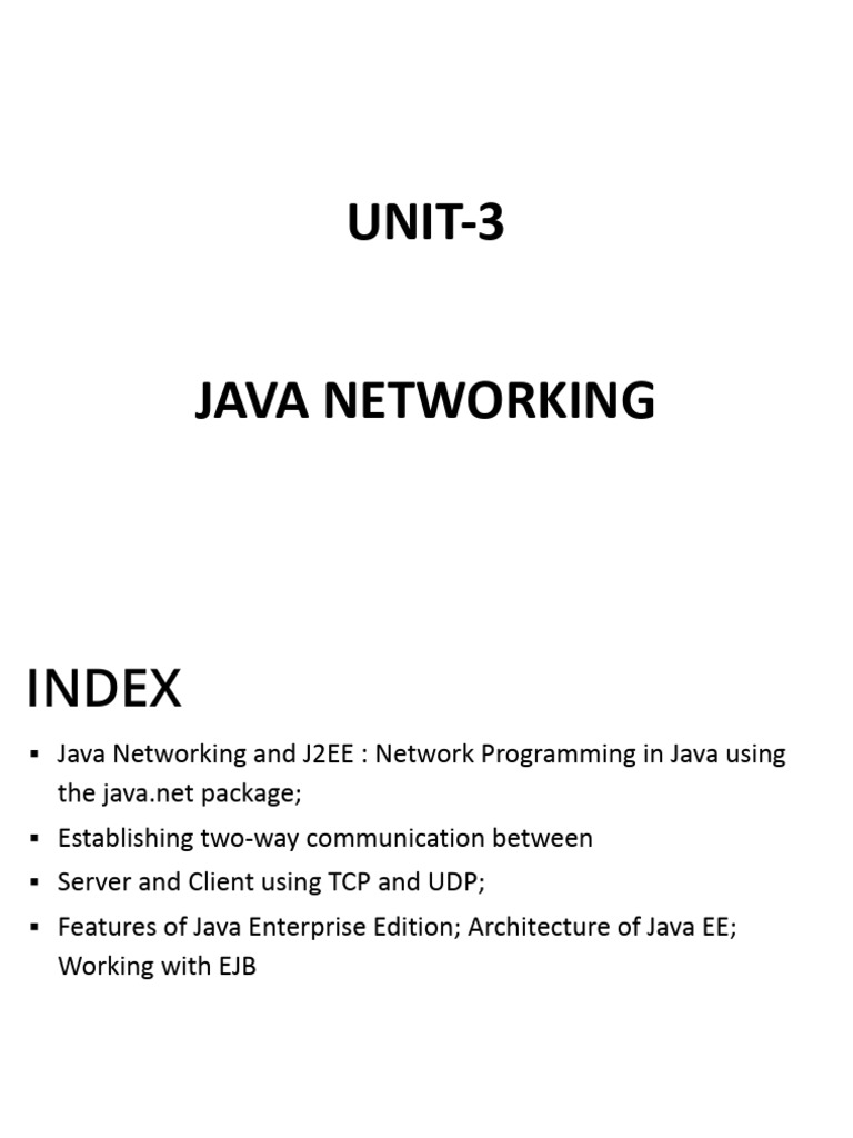 Unit 3 (AJP) | PDF