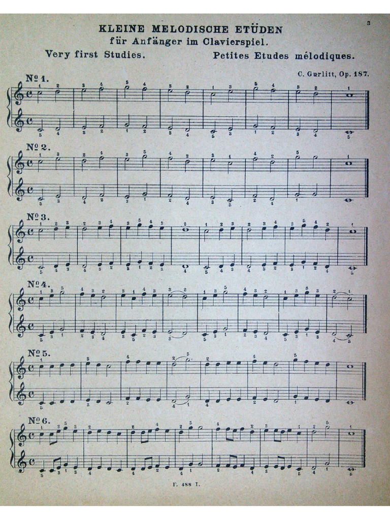 C. Gurlitt, Op.187 | PDF