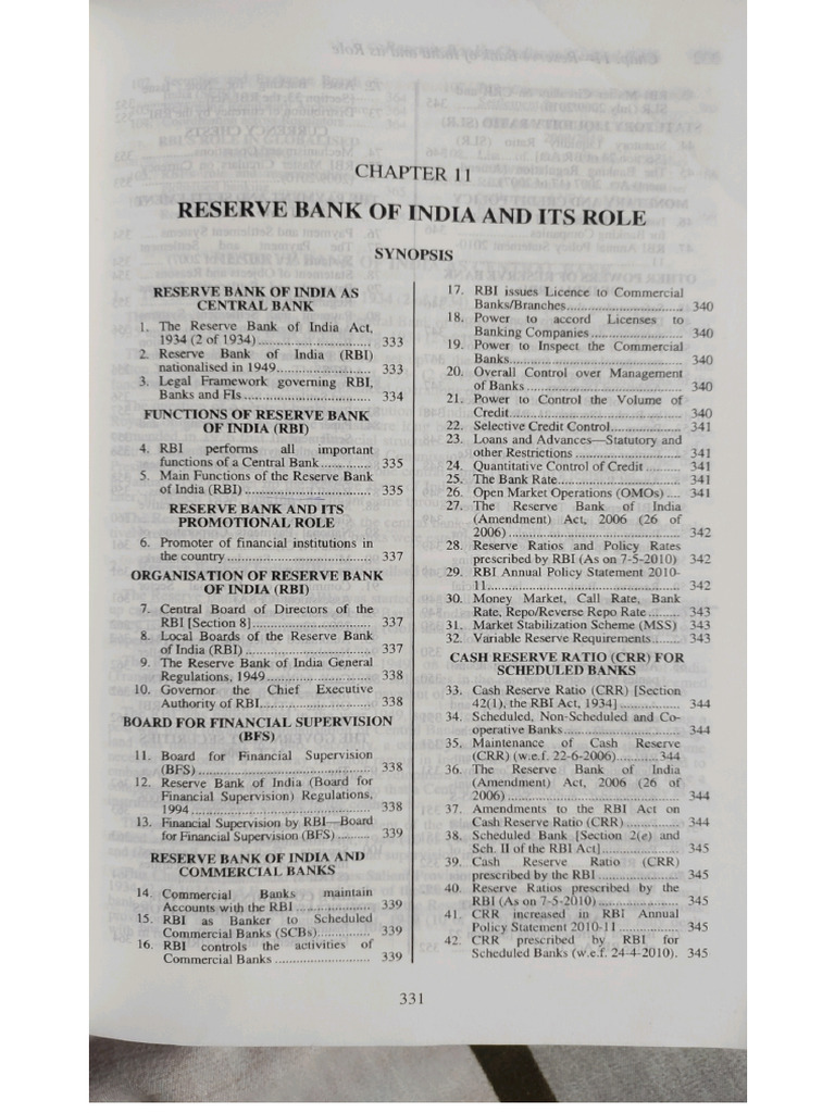 RBI and Its Role | PDF