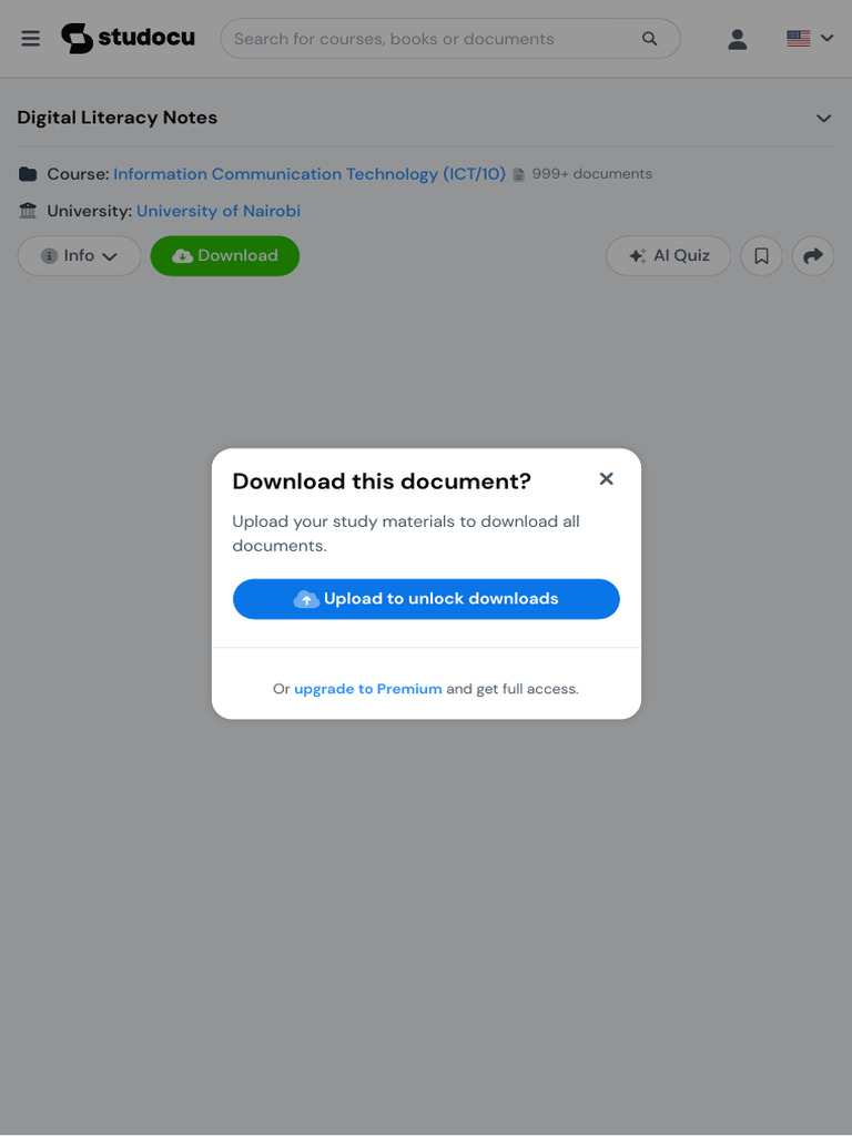 This Document?: Digital Literacy Notes | PDF