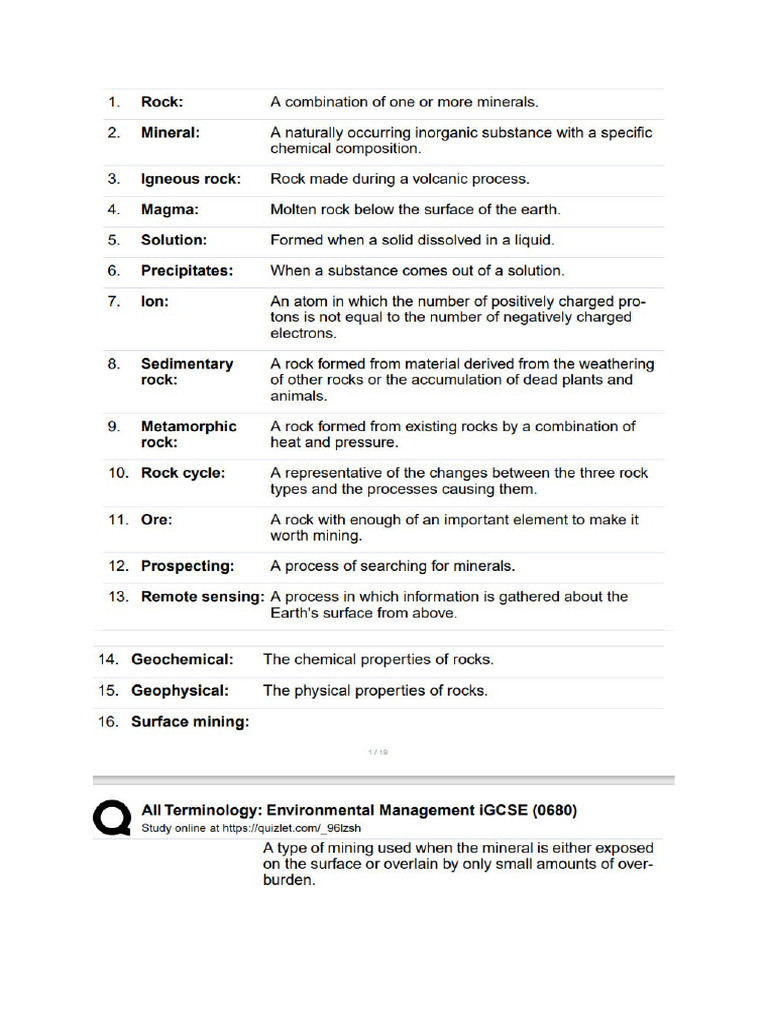 Terminology For Chapter 1 of ENVIRONMENTAL MANAGEMENT Textbook ...