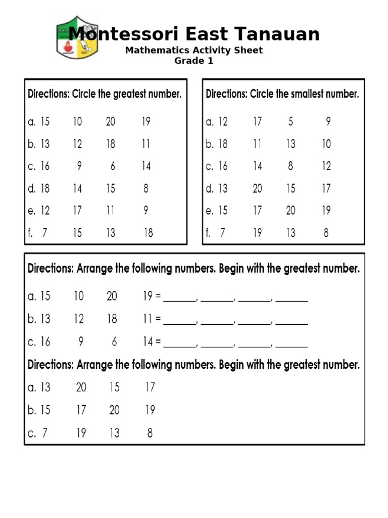 Activity Sheet MODULAR Grade 1 2 | PDF