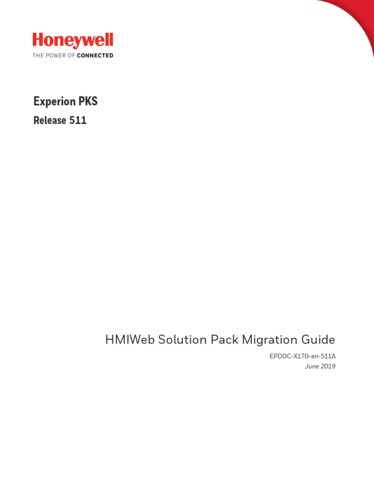 HMIWeb Solution Pack Migration Guide - EPDOC-X170-en-511A | PDF