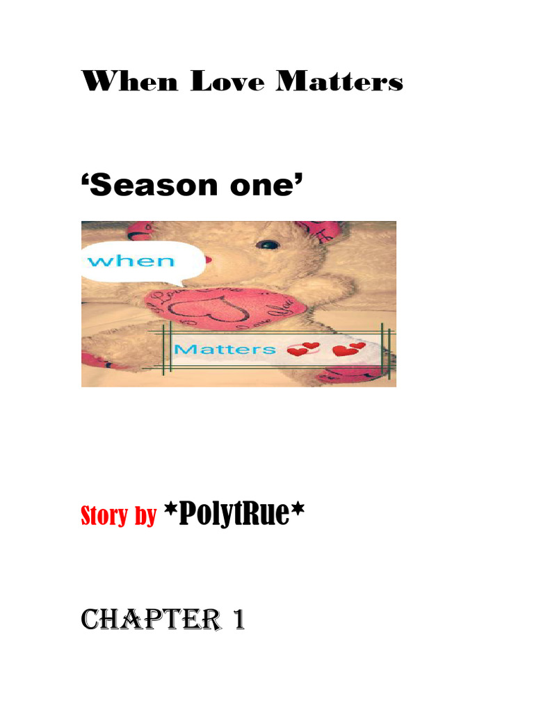 When Love Matters Season One | PDF