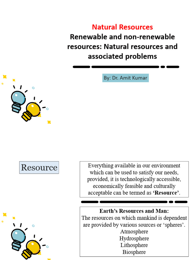 Understanding Natural Resources: Types & Issues | PDF | Agriculture ...