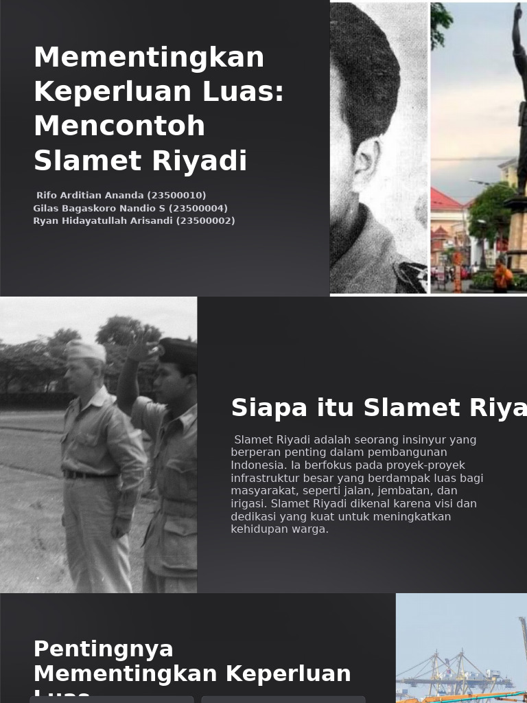 Mementingkan-Keperluan-Luas-Mencontoh-Slamet-Riyadi Kelompok 6 | PDF