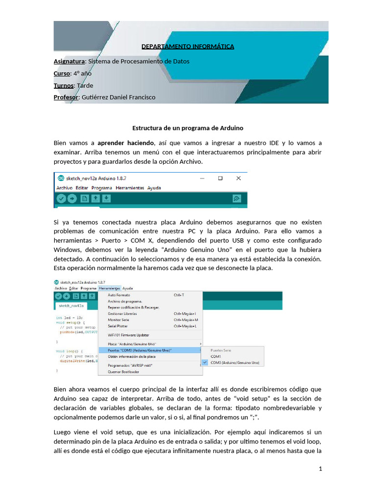 SPD 4 - Arduino - Uso_040119 | PDF