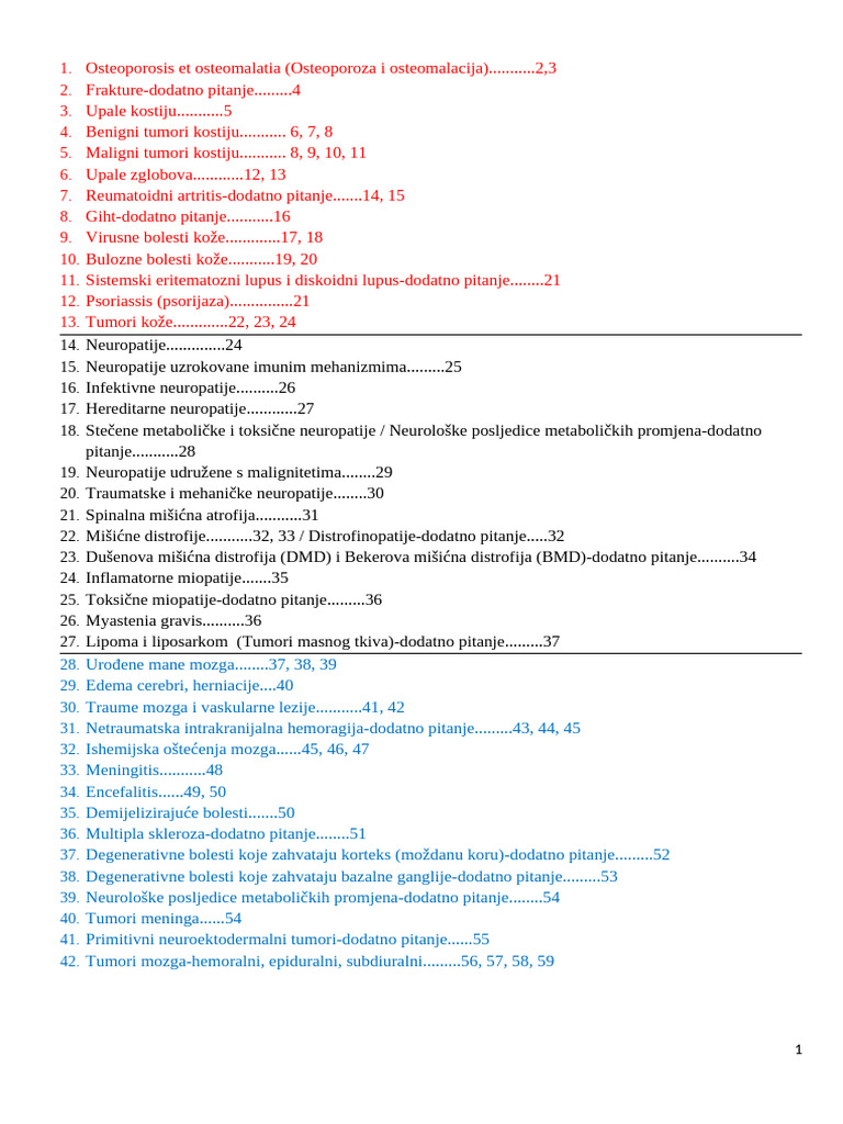 Korigovana Skripta Za Završni Patologija | PDF