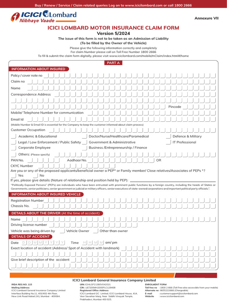 Claims Form | PDF