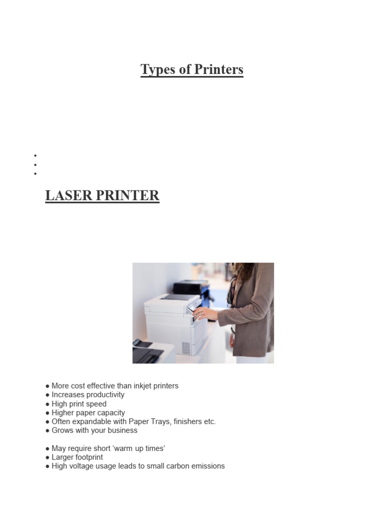 Types of Printers | PDF