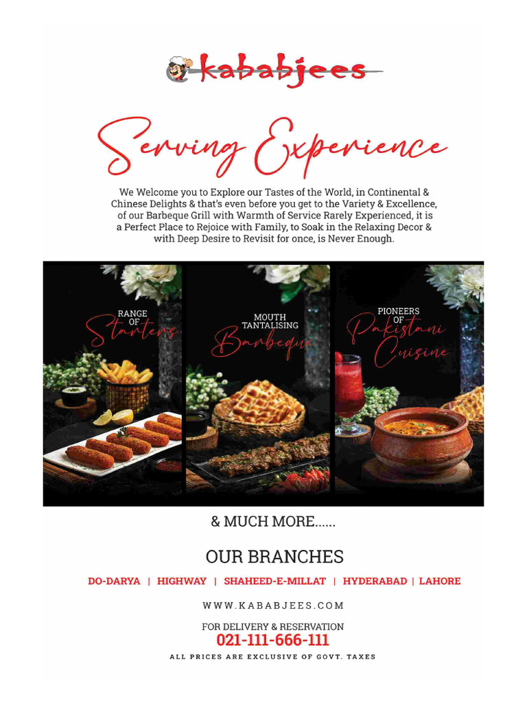 Lahore Menu | PDF