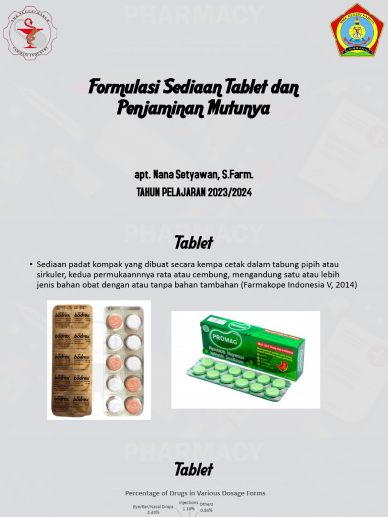 Materi Formulasi Sediaan Padat | PDF