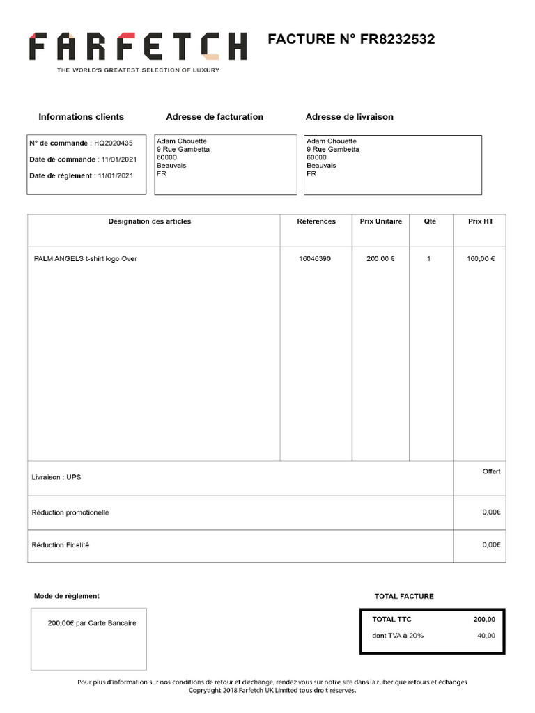 687166960-Facture-Farfetch.pdf | PDF