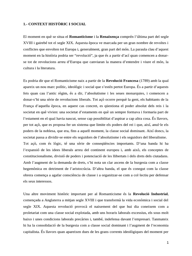 Tema 4 Context Histã Ric, Social I Cultural | PDF