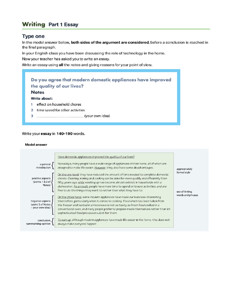 Essay 1 Model | PDF