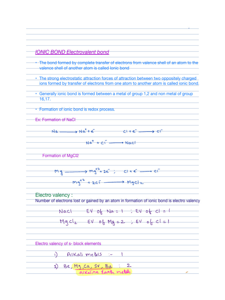 Ionic Bond | PDF | Ionic Bonding | Ion