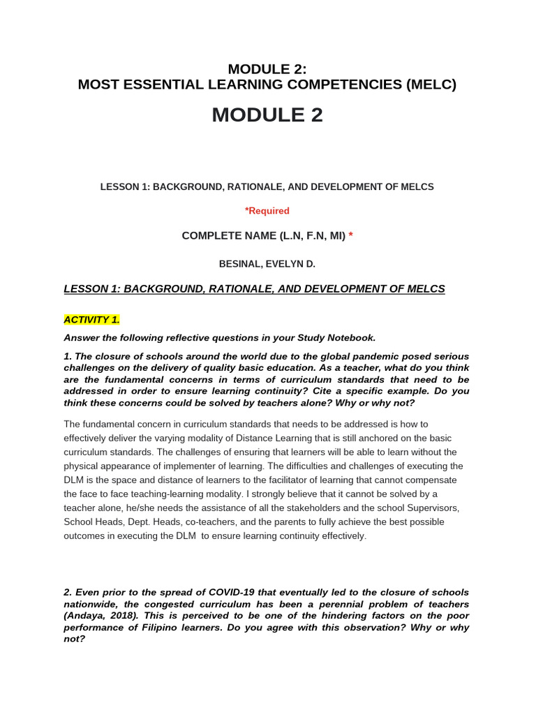 MODULE-2-Activities(5) | PDF