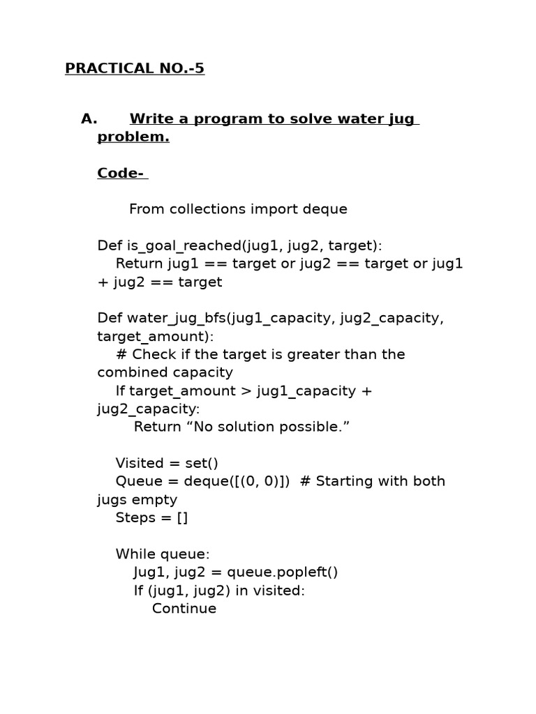 Practical No.-5 | PDF