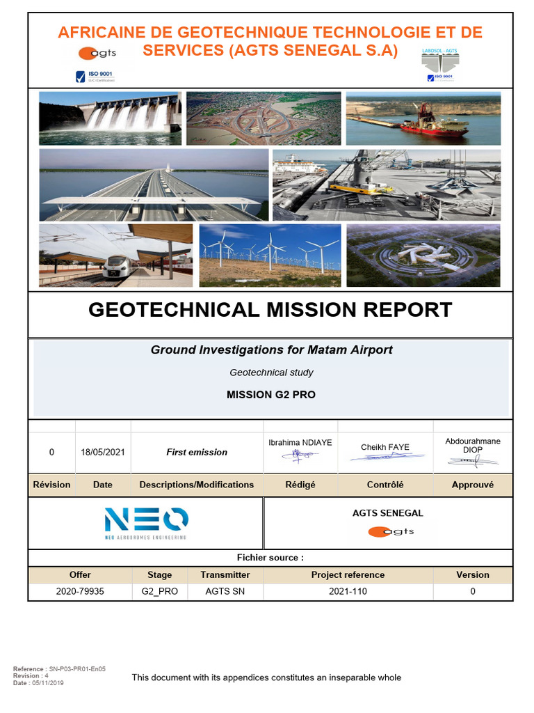 2021-110a-Geotechnical Report-ground Investigations for Matam Airport ...