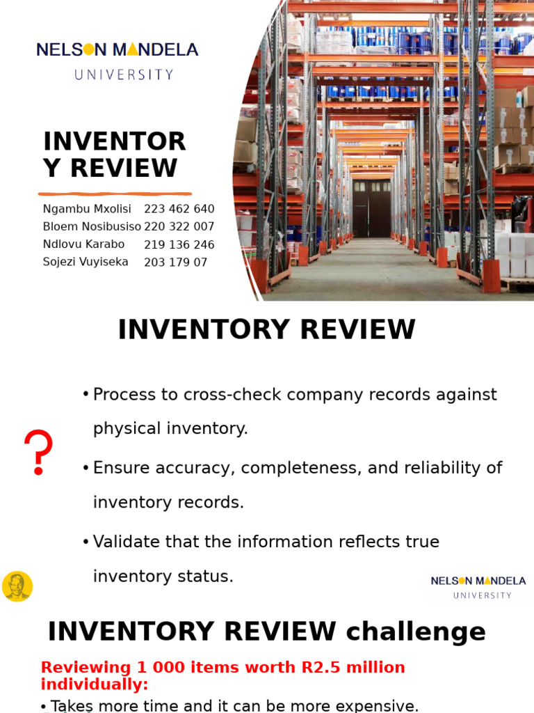 Inventory Review | PDF