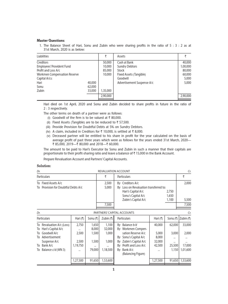 Master Questions, Advanced Level Question-5 | PDF