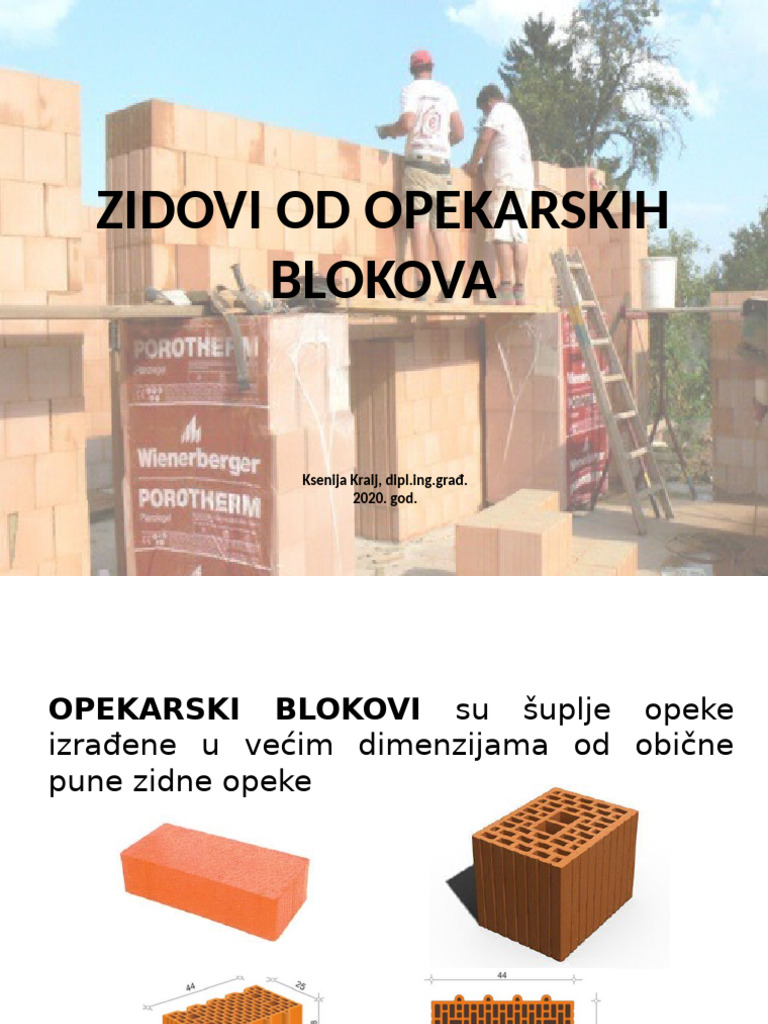 5 Zidovi Od Opekarskih Blokova | PDF