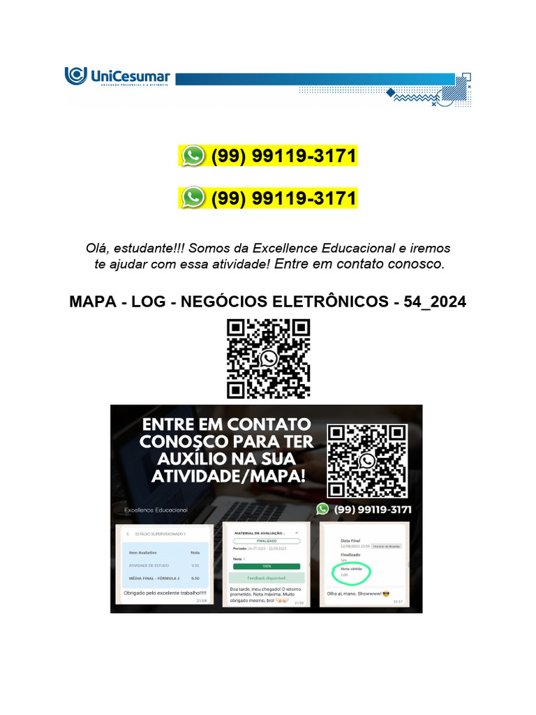 Mapa - Log - Negócios Eletrônicos - 54 - 2024 | PDF