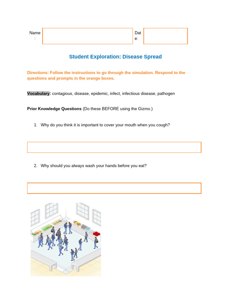 Disease Spread - simulation 1 | PDF