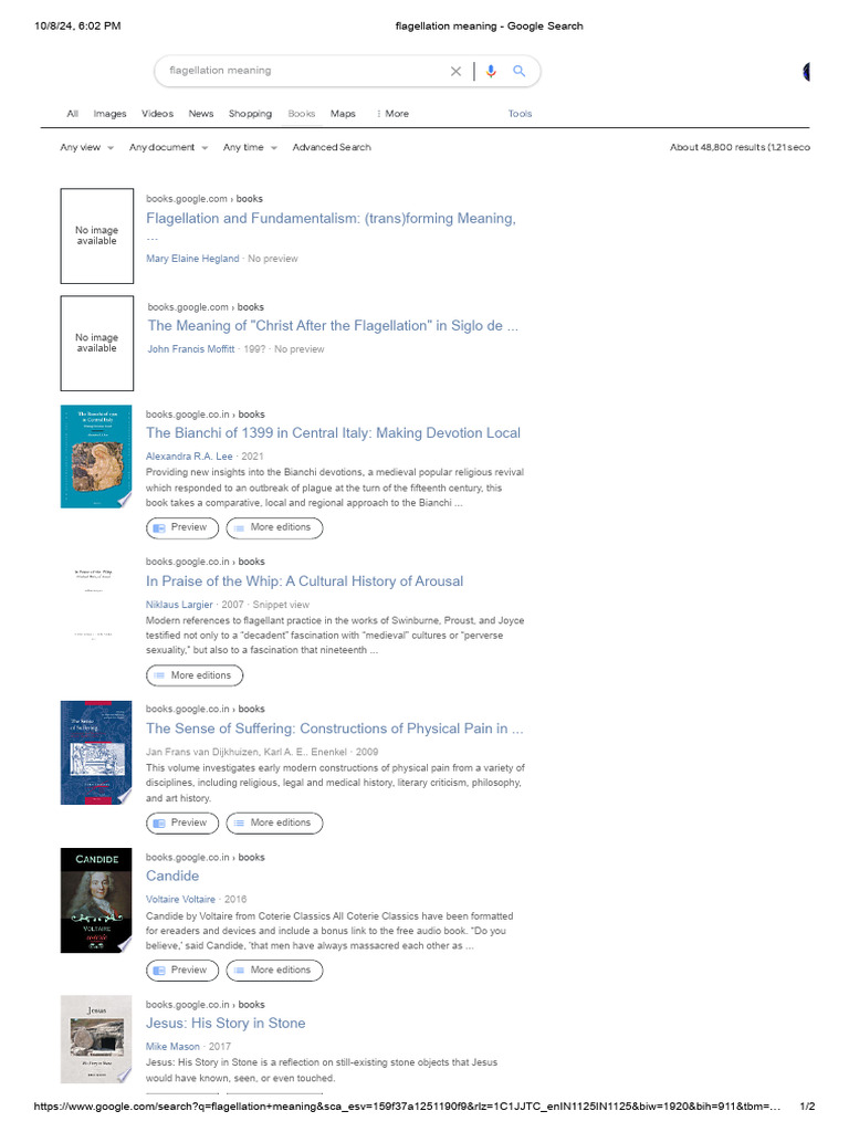 Flagellation Meaning: Mary Elaine Hegland | PDF