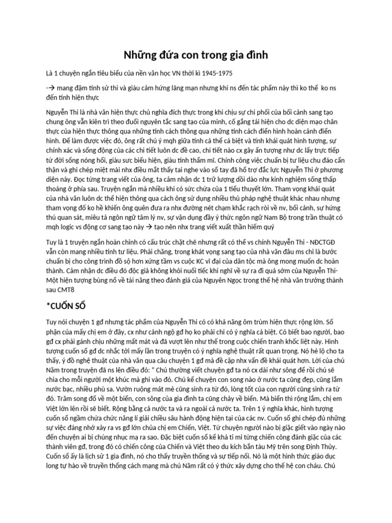 NH NG Đ A Con Trong Gia Đình | PDF