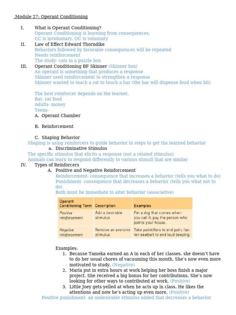 AP Psychology Module 27 Outline | PDF