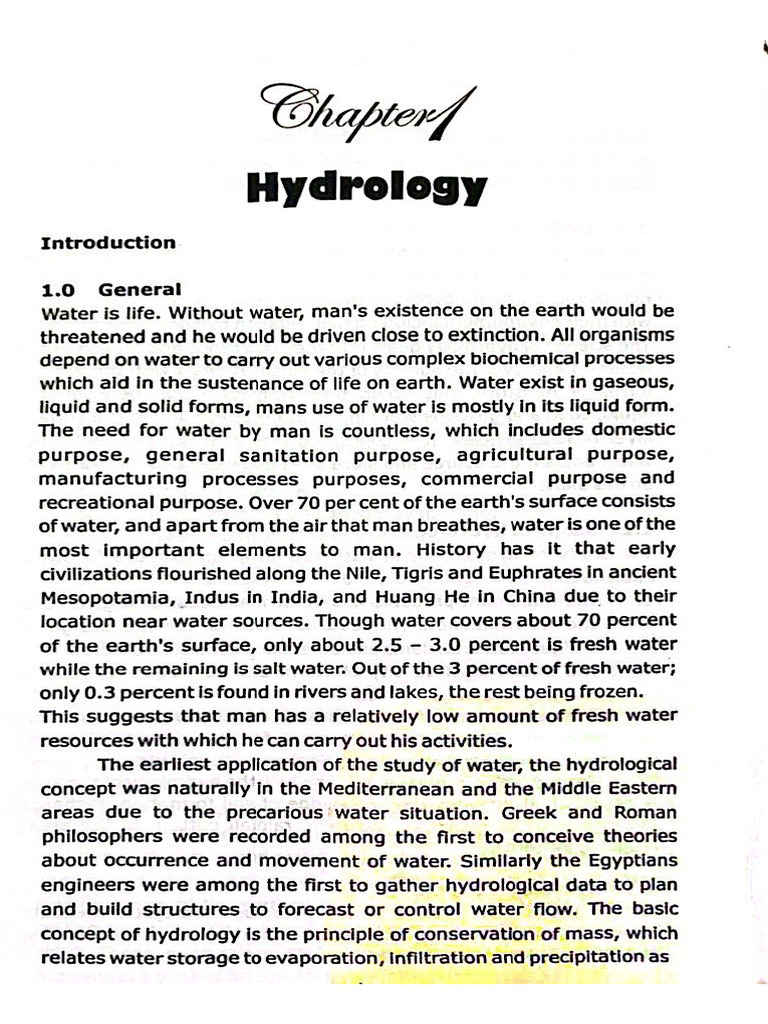 Hydrology Text Book | PDF